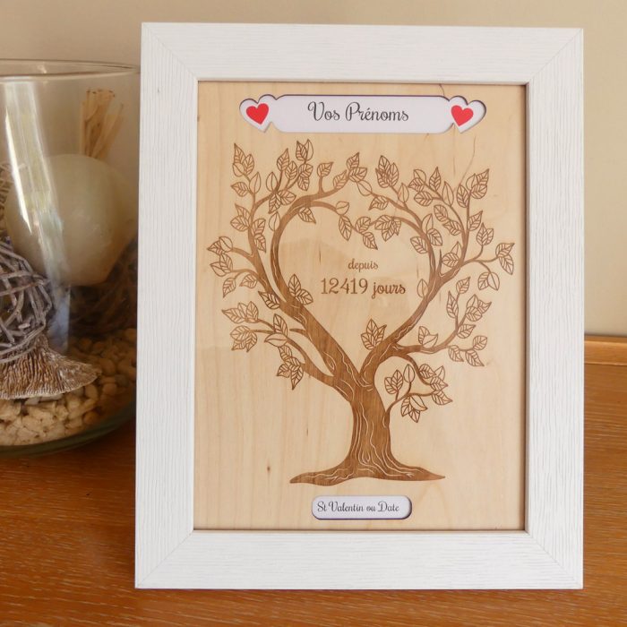Cadre arbre de vie personnalisable - Ma Gravure Perso